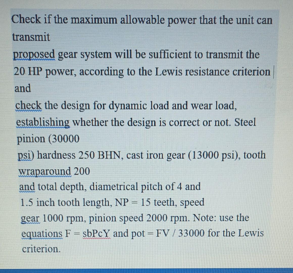 Solved Check if the maximum allowable power that the unit | Chegg.com