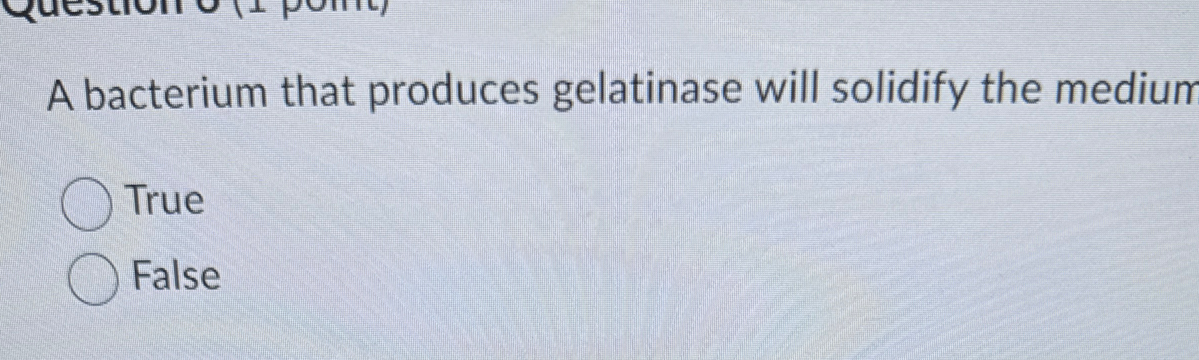 Solved A bacterium that produces gelatinase will solidify | Chegg.com