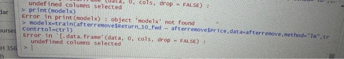 r code error i am working on 1(c) i downloaded the | Chegg.com