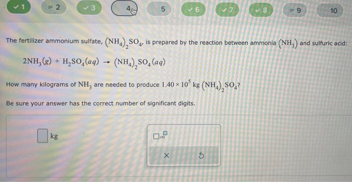Solved The fertilizer ammonium sulfate, (NH4)2SO4, is | Chegg.com