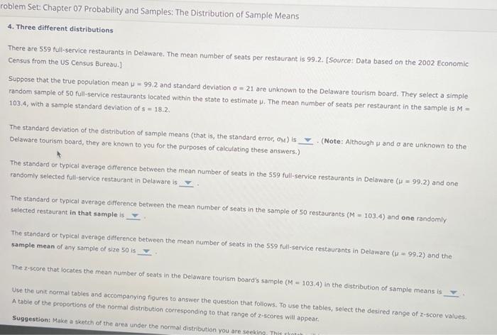 Solved 4. Ihree different distributions There are 559 | Chegg.com