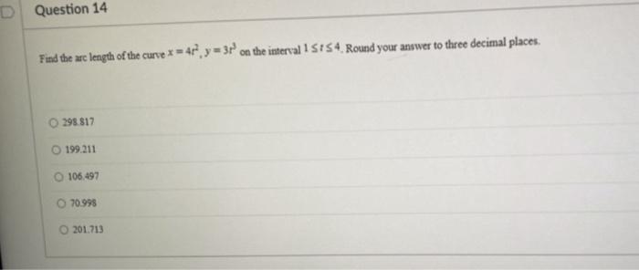 Solved Find the are length of the curve x=4r2,y=3r3 on the | Chegg.com