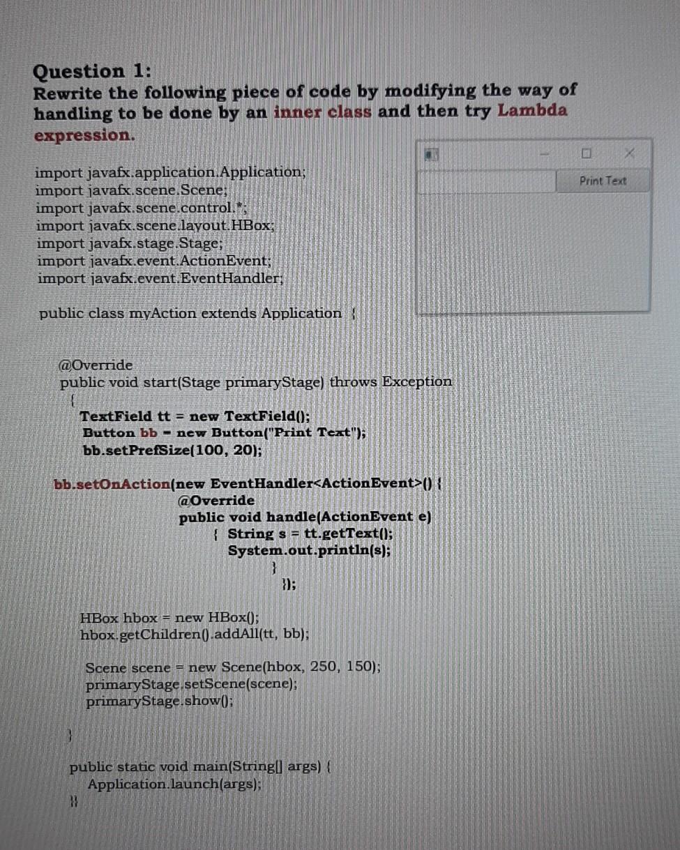 Solved Question 1: Rewrite the following piece of code by | Chegg.com