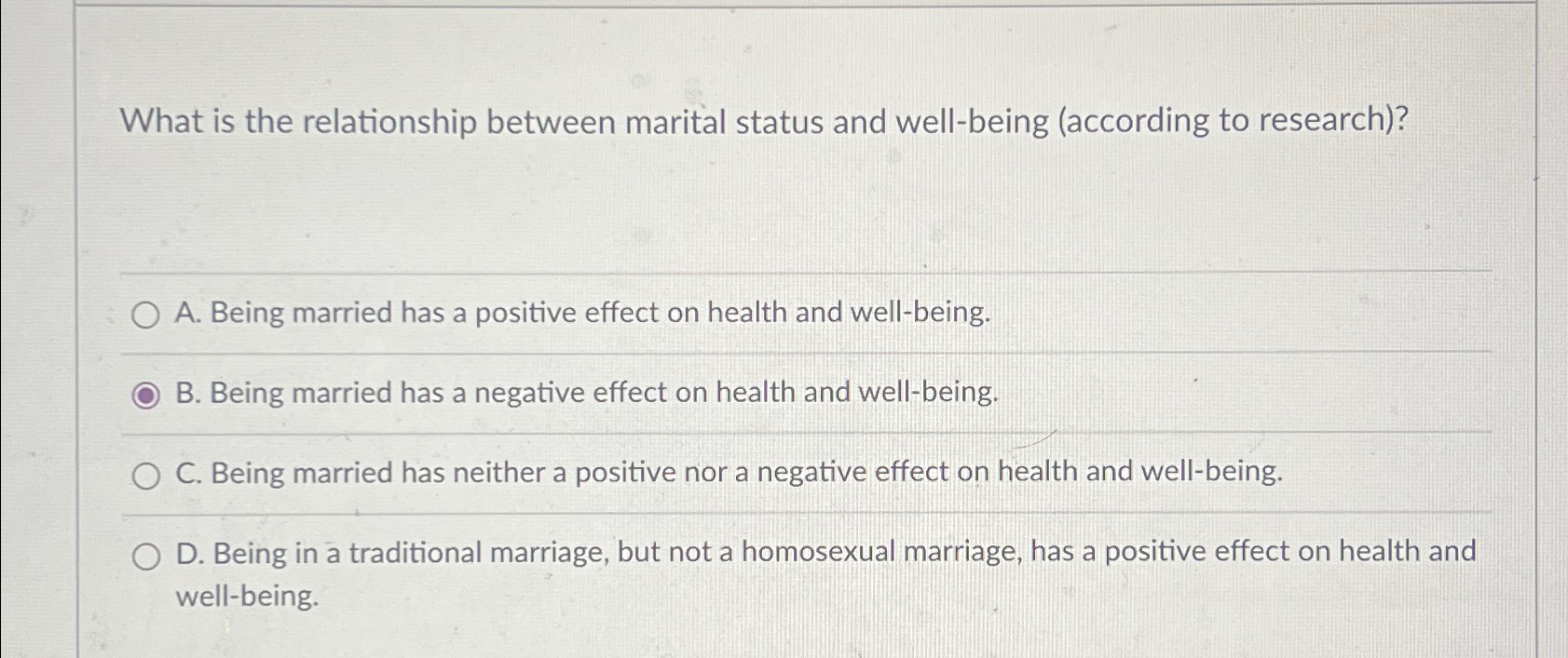 Solved What is the relationship between marital status and | Chegg.com