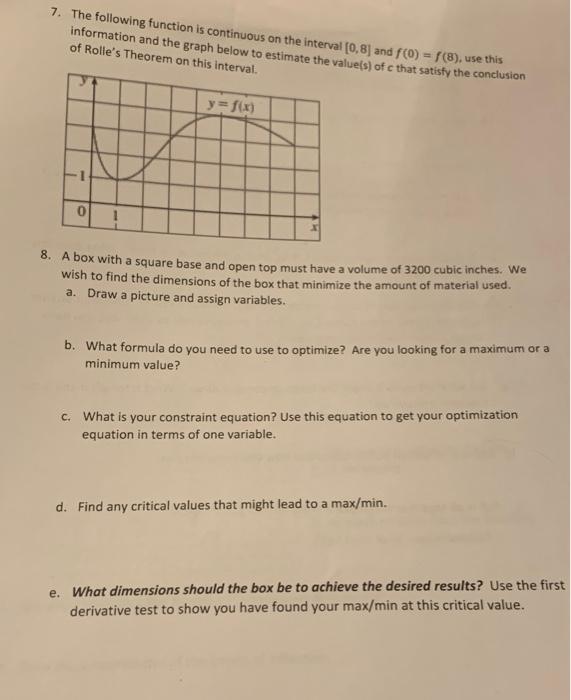 Solved 7. The following function is continuous on the | Chegg.com