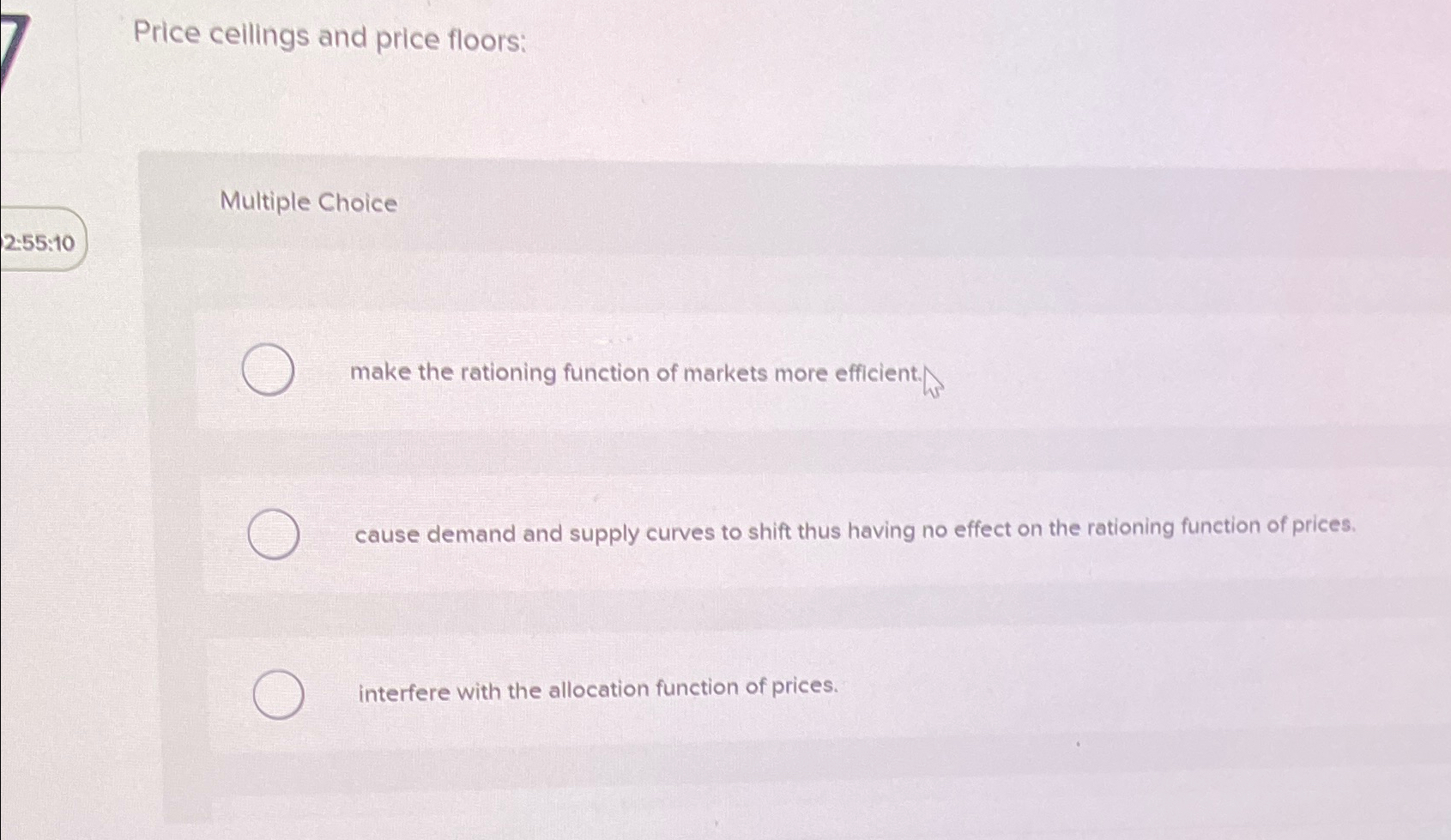Solved Price cellings and price floors:Multiple | Chegg.com