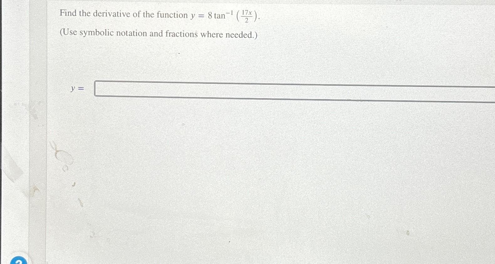 Solved Find the derivative of the function | Chegg.com