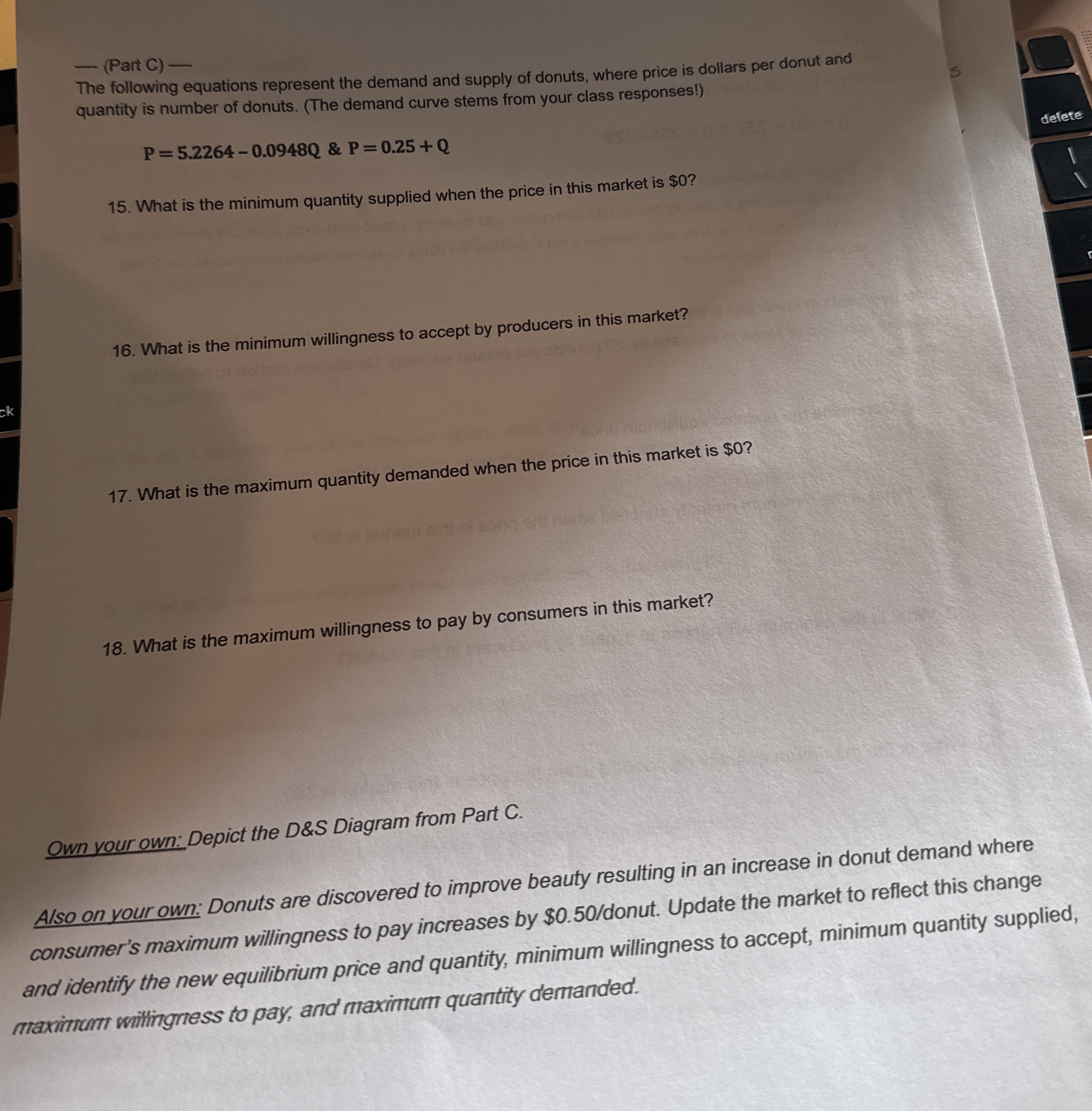 Solved (Part C) —The following equations represent the | Chegg.com