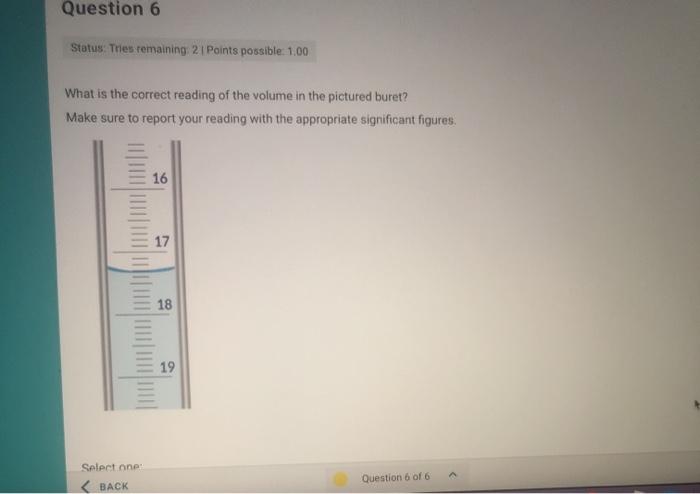 Solved Question 6 Status: Tries remaining: 21 Points | Chegg.com