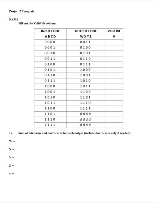 Solved Part I: Hand calculations 1. Fill out the valid-bit | Chegg.com