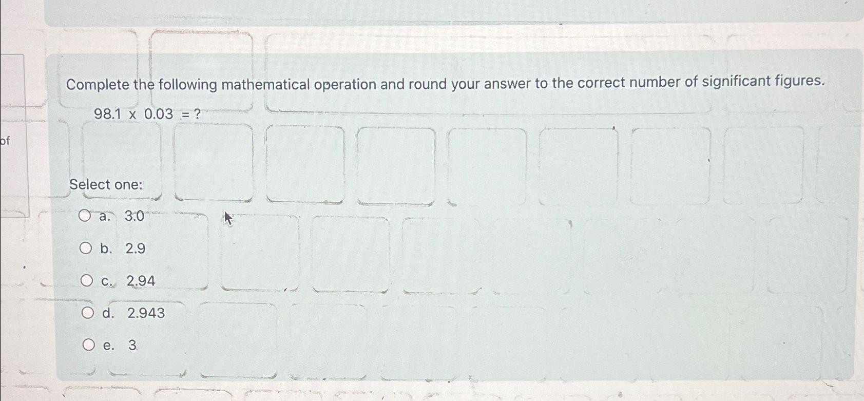 Solved Complete the following mathematical operation and | Chegg.com