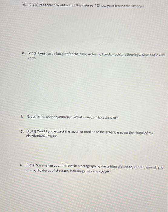 Solved Answer each of the following questions completely. | Chegg.com