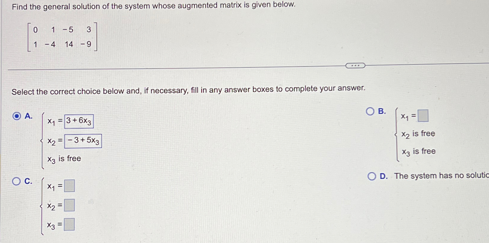 Solved Find the general solution of the system whose | Chegg.com