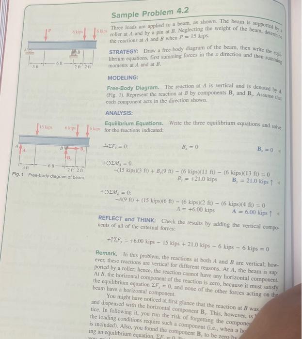 Solved 4.8 For the beam of Sample Prob. 4.2, determine the | Chegg.com