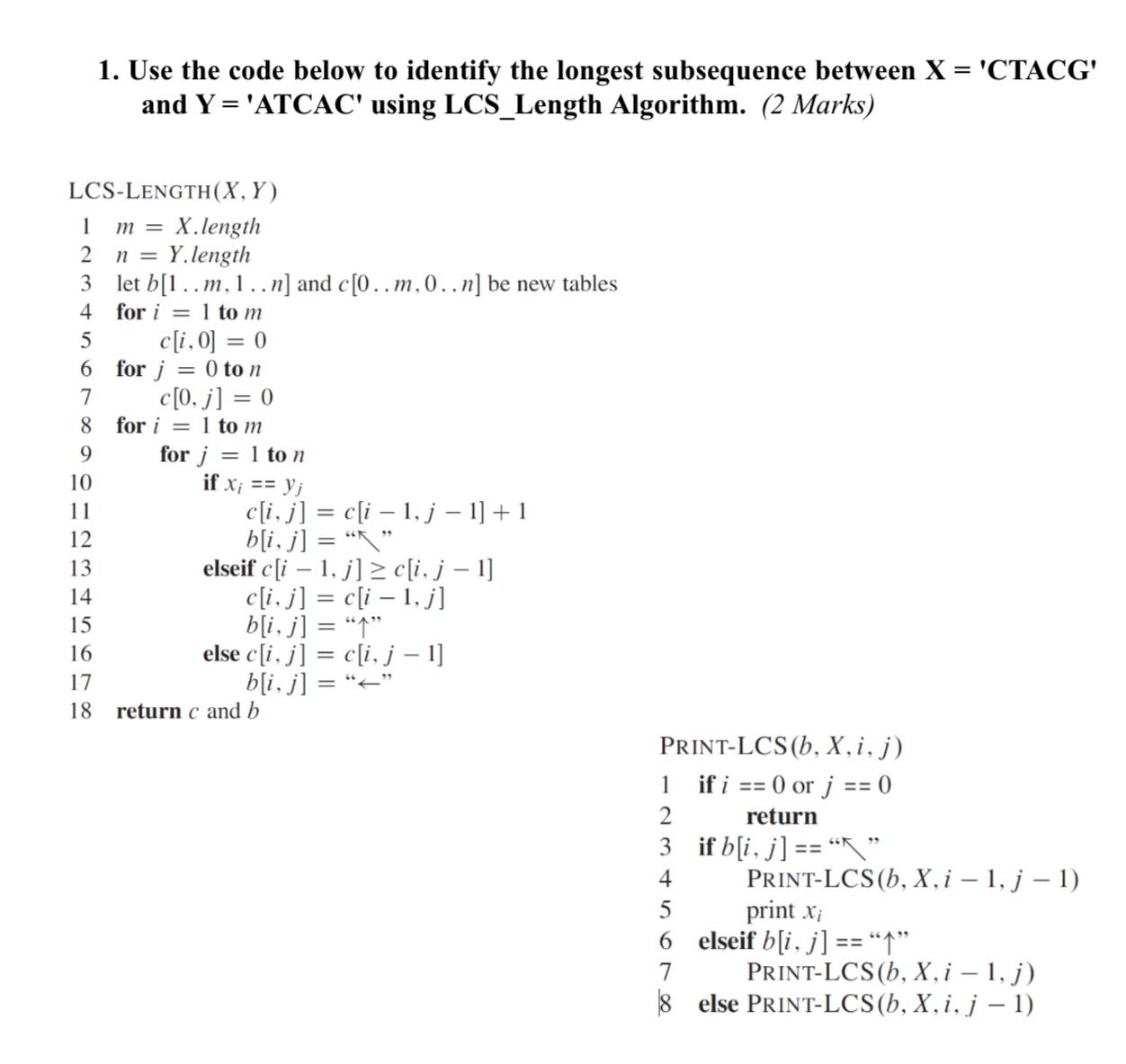 Solved Use the code below to identify the longest | Chegg.com