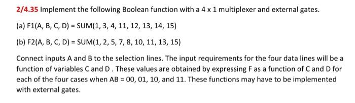 (a) F1(A,B,C,D)=SUM(1,3,4,11,12,13,14,15) (b) | Chegg.com