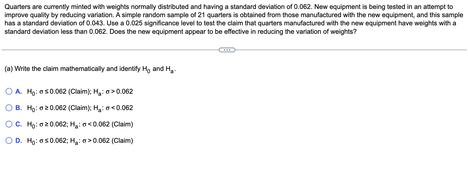 Solved improve quality by ﻿reducing variation. A simple | Chegg.com