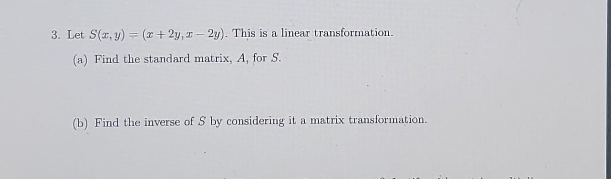 Solved 로 ho 1. Use matrix multiplication to find: (a) The | Chegg.com