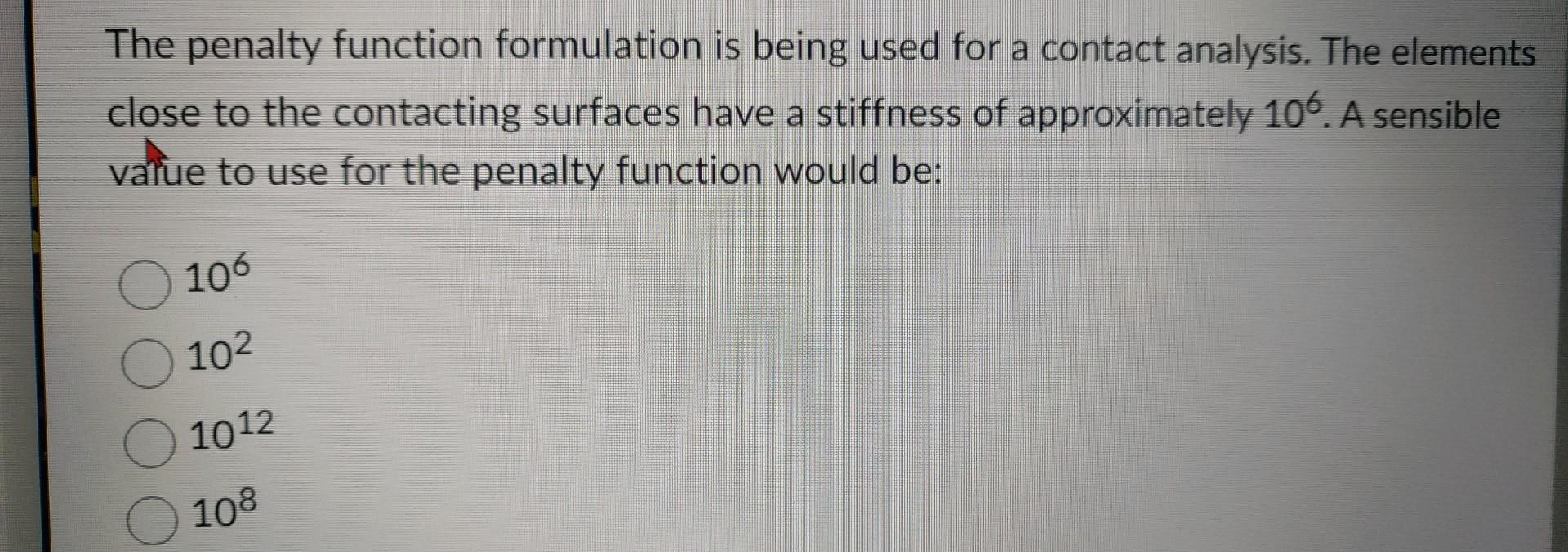 Solved The penalty function formulation is being used for a | Chegg.com