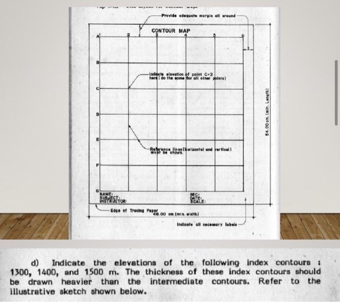 Please help me to draw a contour map using the graph | Chegg.com