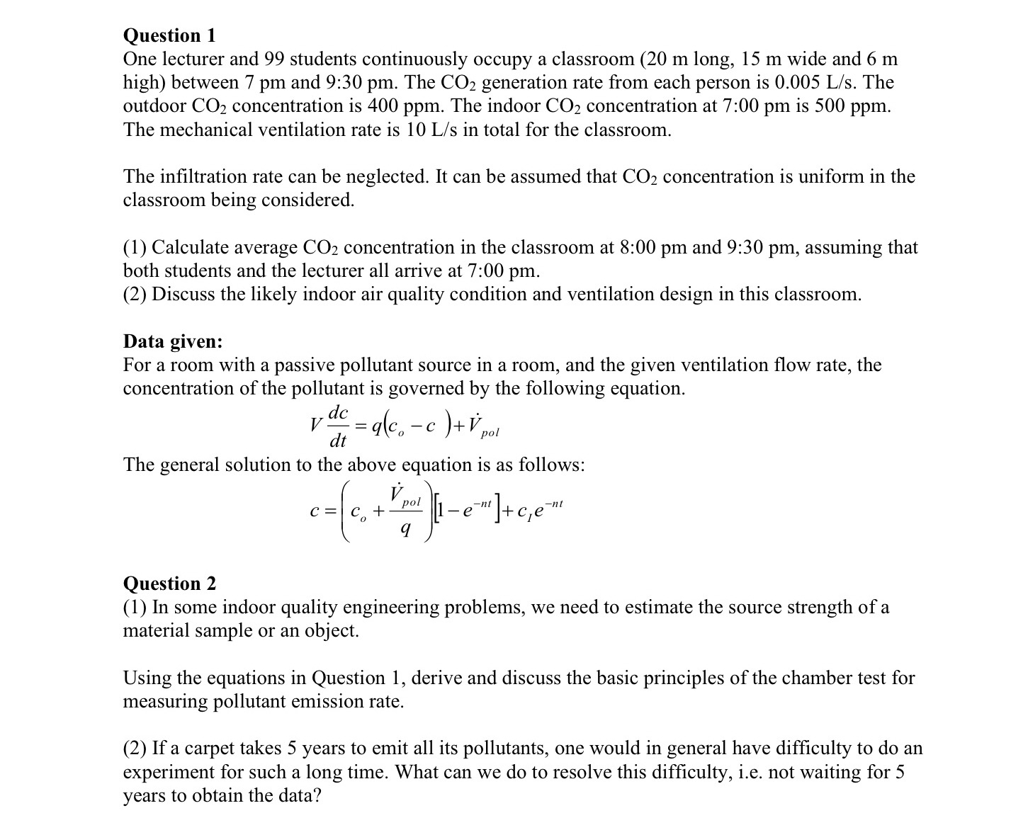 Solved Question 1One lecturer and 99 ﻿students continuously | Chegg.com