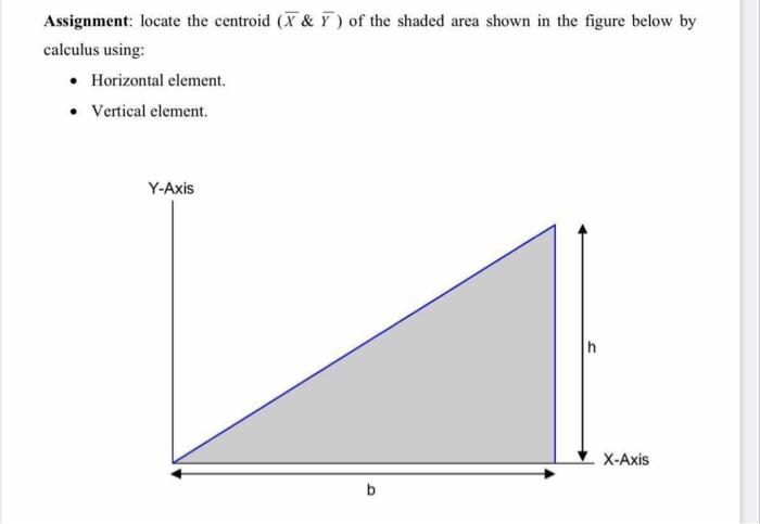 Solved Assignment: locate the centroid (W & V) of the shaded | Chegg.com