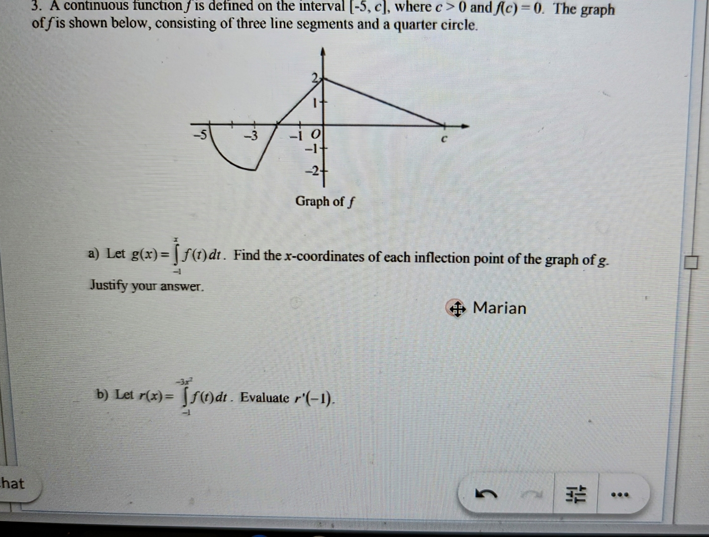 I need help with parts a)-c).A continuous | Chegg.com