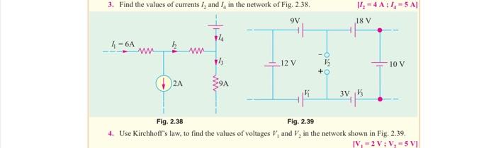 Solved 3. Find the values of currents I2 and I4 in the | Chegg.com