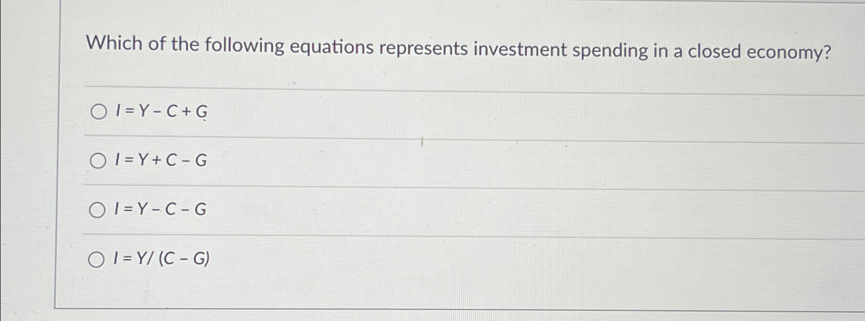 Solved Which of the following equations represents | Chegg.com