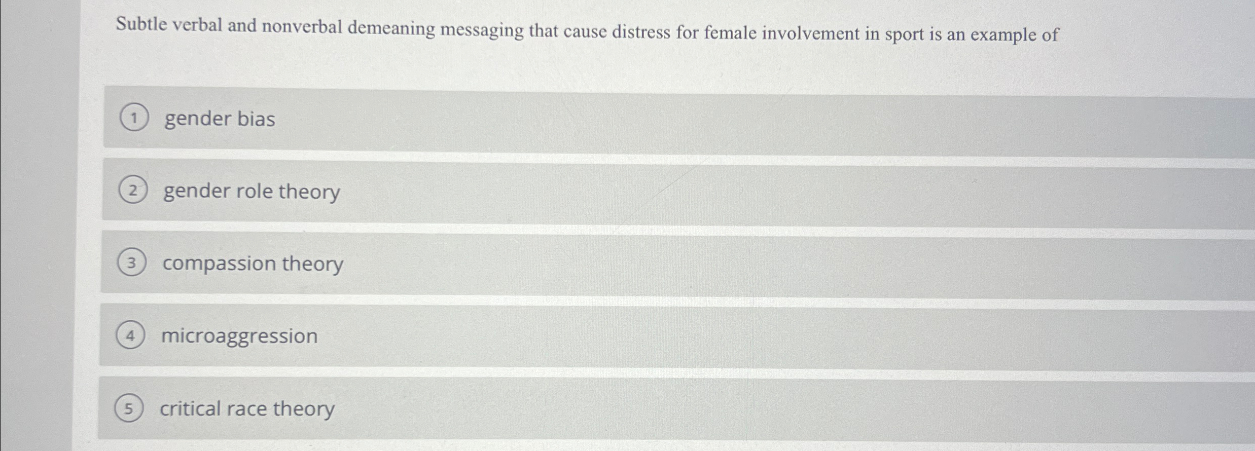 Solved Subtle verbal and nonverbal demeaning messaging that | Chegg.com