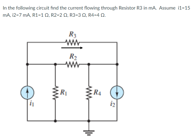 In the following circuit find the current flowing | Chegg.com