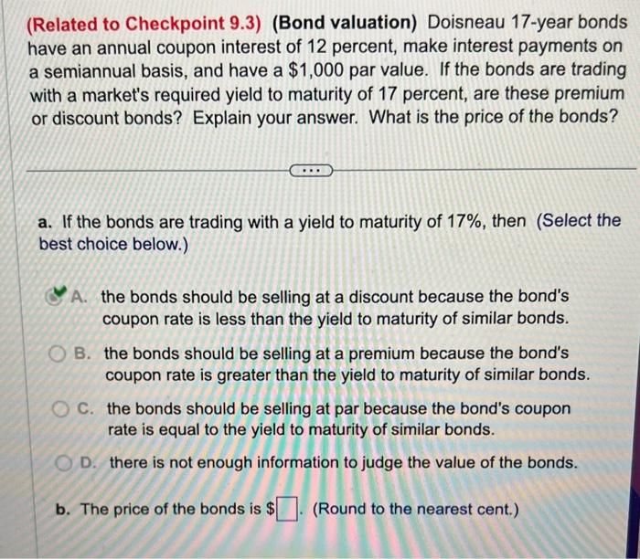 Solved (Related to Checkpoint 9.3) (Bond valuation) Pybus, | Chegg.com