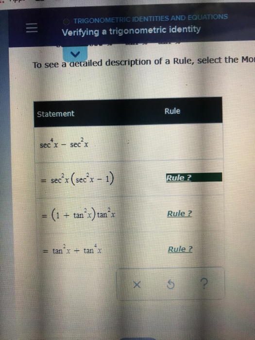 Solved O TRIGONOMETRIC IDENTITIES AND EQUATIONS Verifying a | Chegg.com