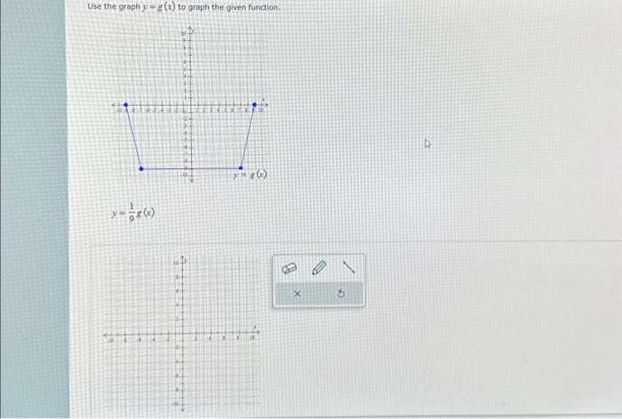 Solved Use the graph y=g(x) to graph the given function. | Chegg.com