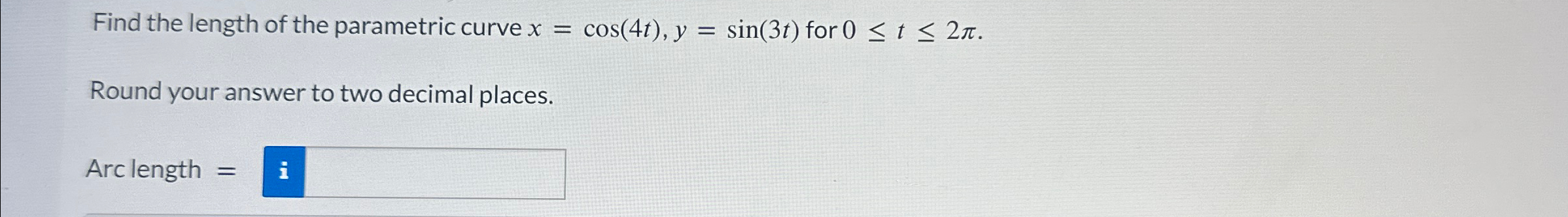 Solved Find the length of the parametric curve | Chegg.com