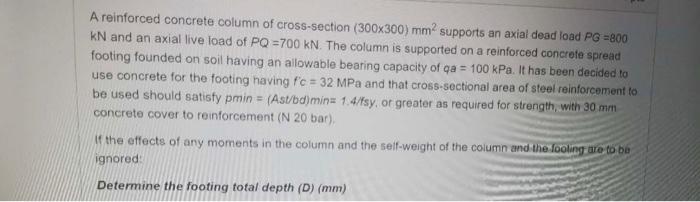 Solved Deflection load is under? Serviceability Limit State | Chegg.com