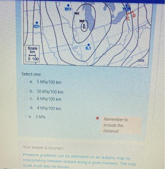 Solved The isobaric map below has a single transect | Chegg.com