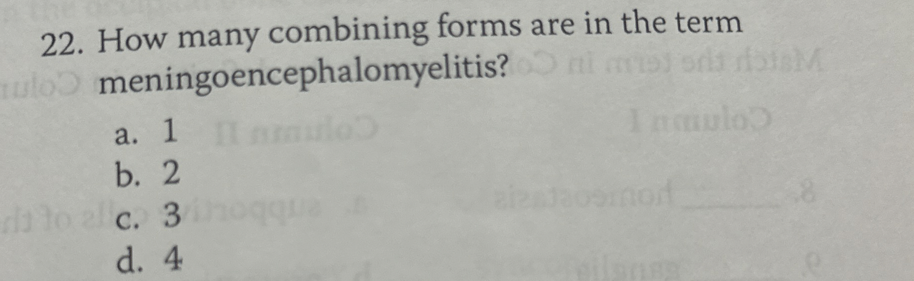 Solved How many combining forms are in the term | Chegg.com