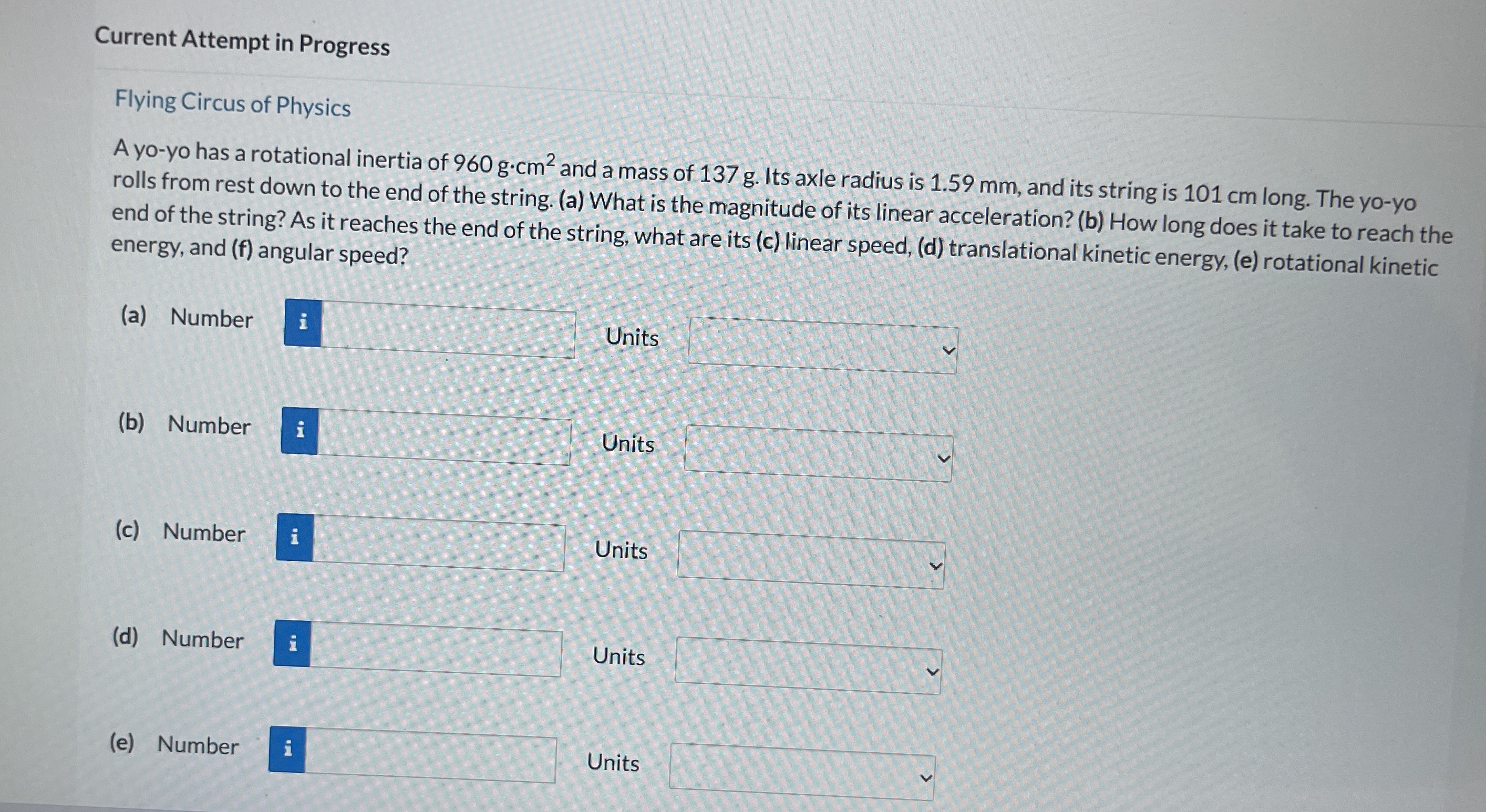 Solved Current Attempt in ProgressFlying Circus of PhysicsA | Chegg.com