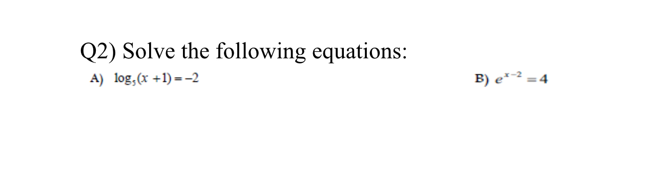 Q2) ﻿Solve the following | Chegg.com