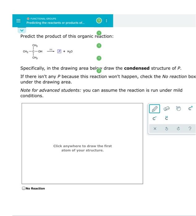 Solved FUNCTIONAL GROUPS Predicting the reactants or | Chegg.com
