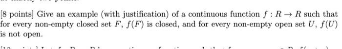 Solved [8 points) Give an example (with justification) of a | Chegg.com