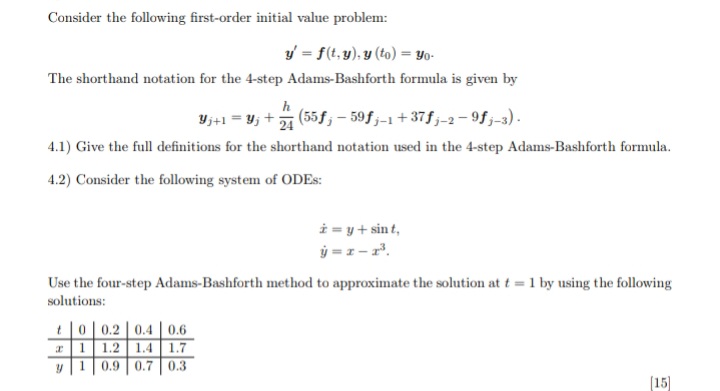 Solved Consider the following first-order initial value | Chegg.com