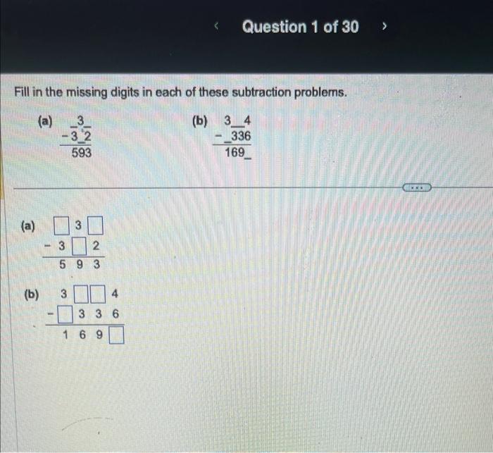 Solved Fill in the missing digits in each of these | Chegg.com