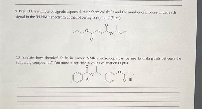 9. Predict the number of signals expected, their | Chegg.com
