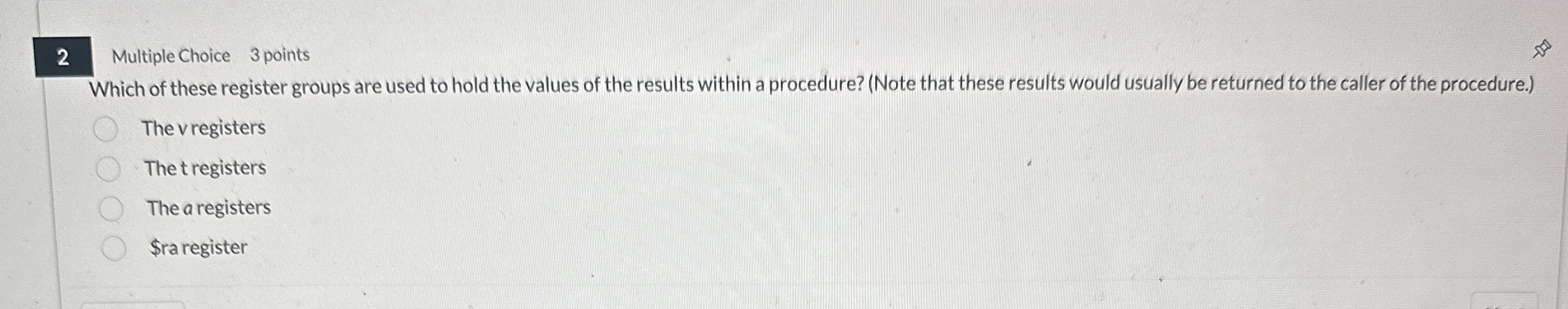 Solved 2Multiple Choice 3 ﻿pointsWhich of these register | Chegg.com