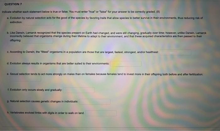 Solved Indicate whether each statement below is true or | Chegg.com