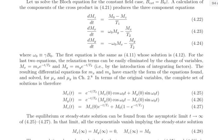 Solved a) Find the differential equation for M4 (t) | Chegg.com