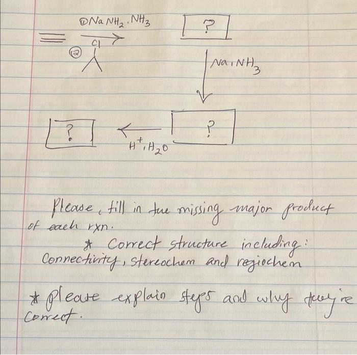 Solved Please, fill in the missing major product of each | Chegg.com
