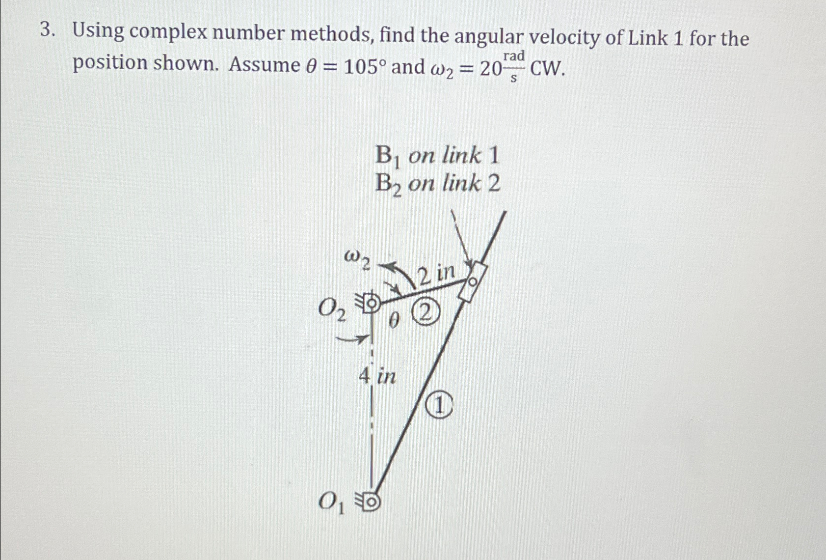 Solved Using complex number methods, find the angular | Chegg.com